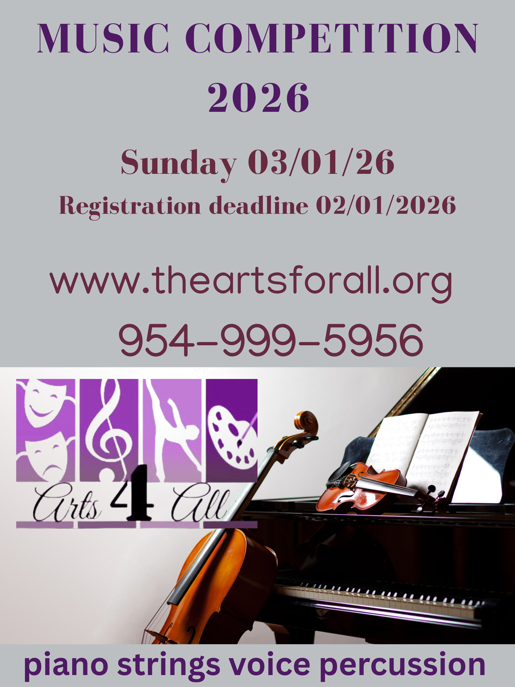 A4AMC – ANNUAL MUSIC COMPETITION